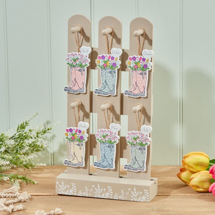 Welsh hanging decorations - Flowers in Wellies