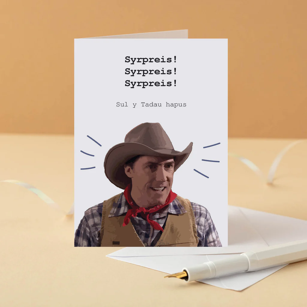 Welsh Father's day card 'Syrpreis!' - Uncle Bryn, Gavin and Stacey