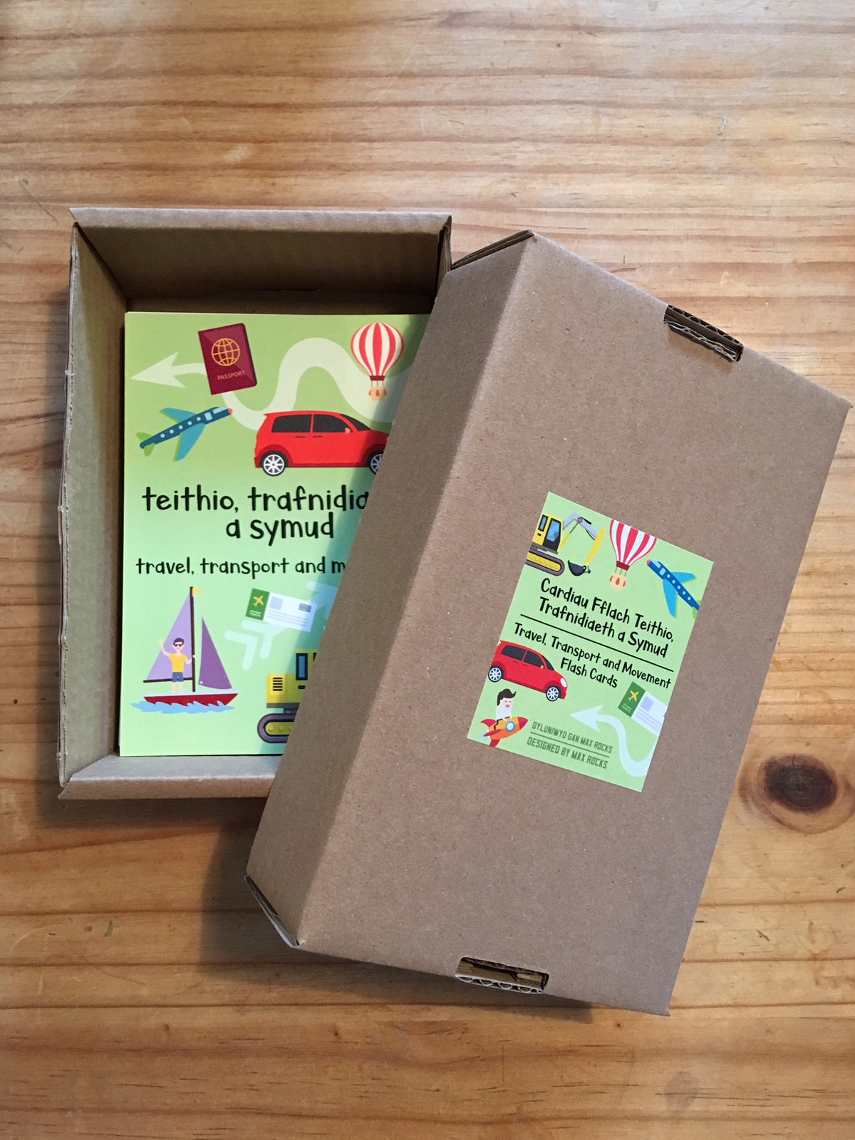 Welsh Travel, Transport & Movement Flash Cards