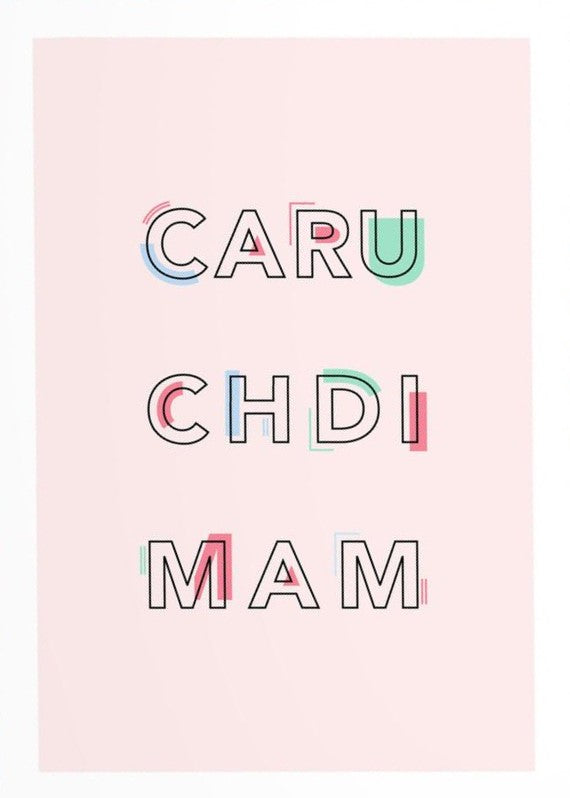 Mother's day card 'Caru Chdi Mam' love you