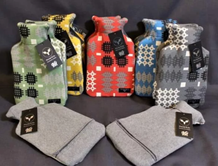 Welsh Blanket Print Hot Water Bottle